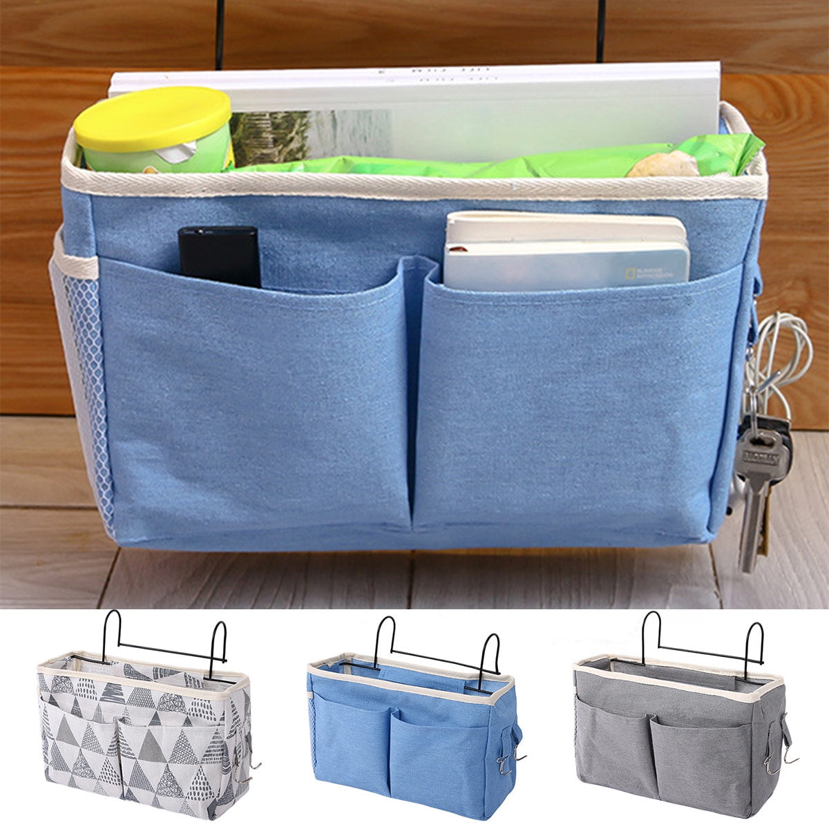 Dream Lifestyle Bedside Storage Bag, Hanging Storage Caddy Organizer ...