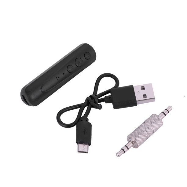 Stereo Sound Bluetooth Receiver Clip 5-hour Music Hands free Call 3.5mm ...