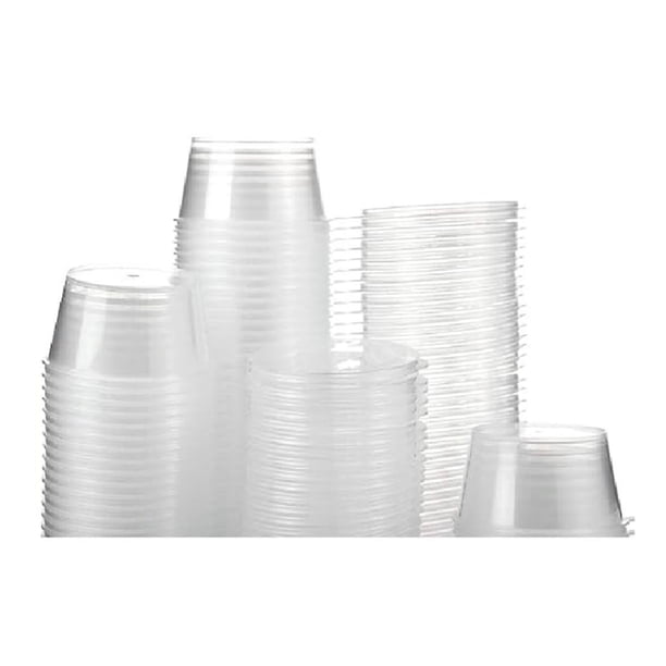 200 Sets Plastic Disposable Portion Cups With Lids 40ml Airtight ...