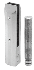 CRL AFWC1 Brushed Stainless One-Piece Core Mount Frameless Windscreen ...