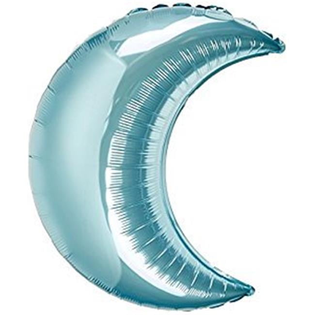 Anagram 41190 26 in. Pastel Blue Crescent Flat Foil Balloon - Walmart ...