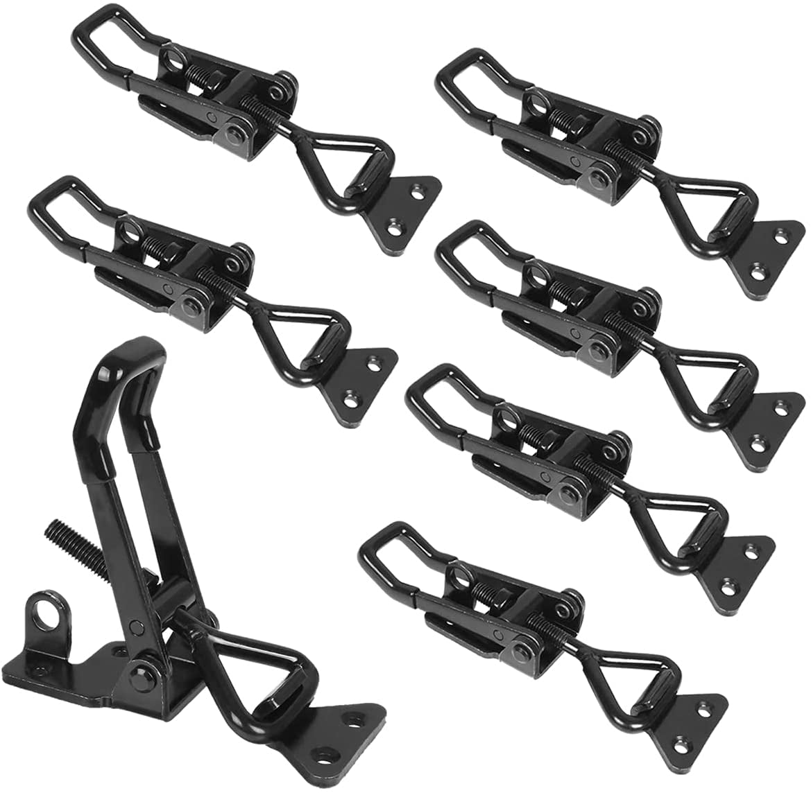 Tension lock, 7 pieces, adjustable toggle clamp, lever lock, quick ...