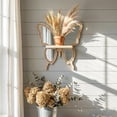Butterfly Shaped Acrylic Mirror Wall Flowerpot Shelf, Shatterproof ...