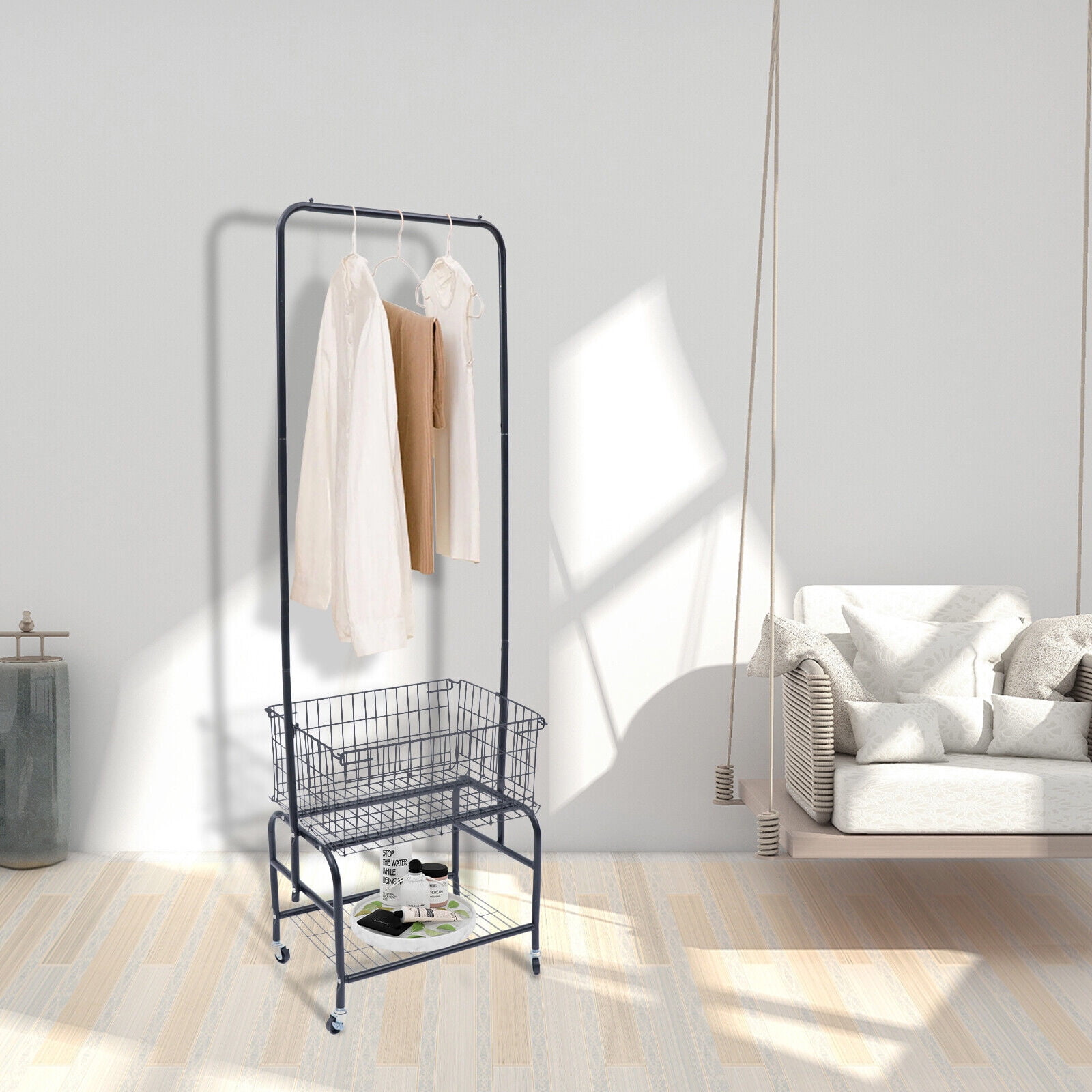 Miumaeov Heavy Duty Clothing Garment Racks Stainless Steel Clothing ...