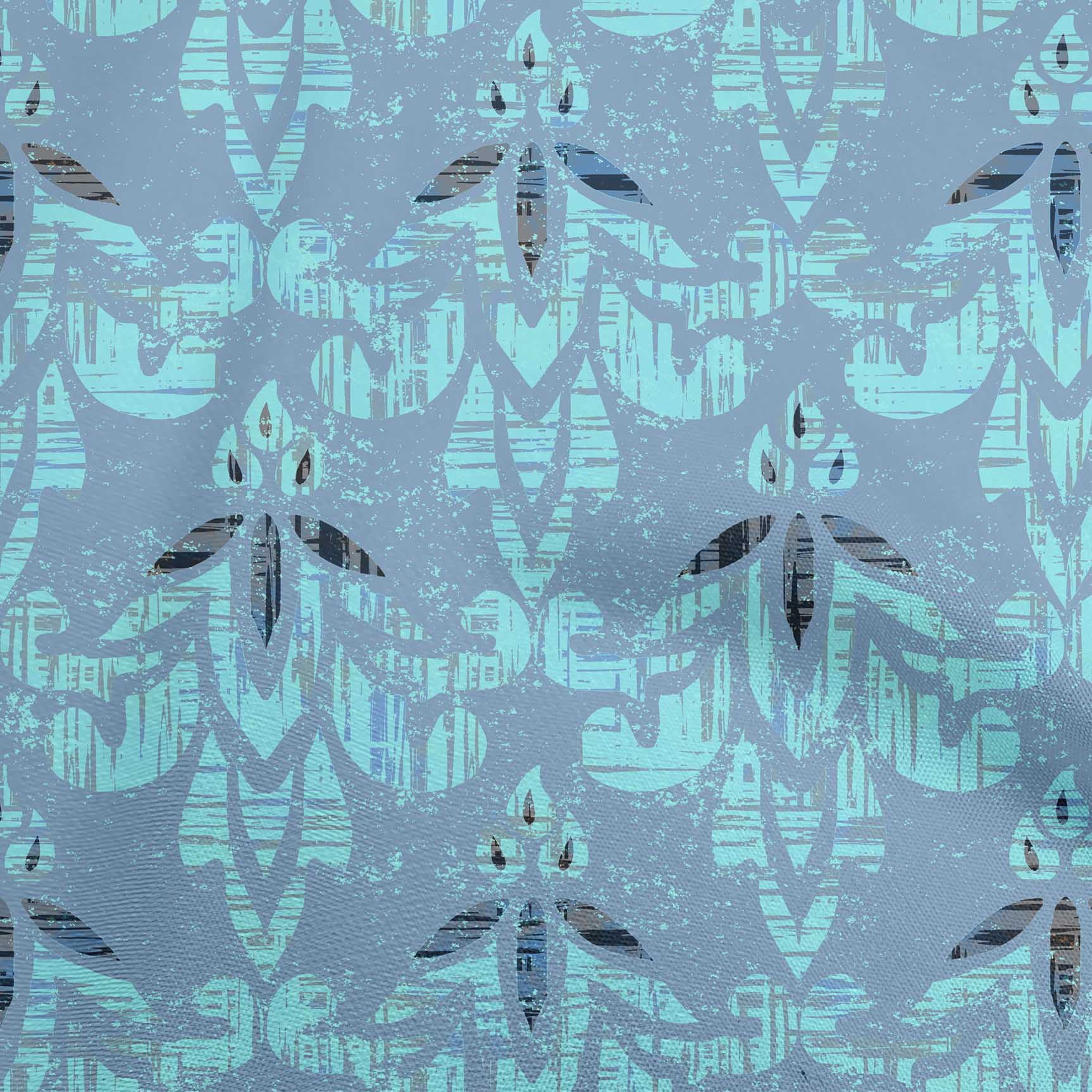 oneOone Silk Tabby Light Blue Fabric Damask Dress Material Fabric Print ...