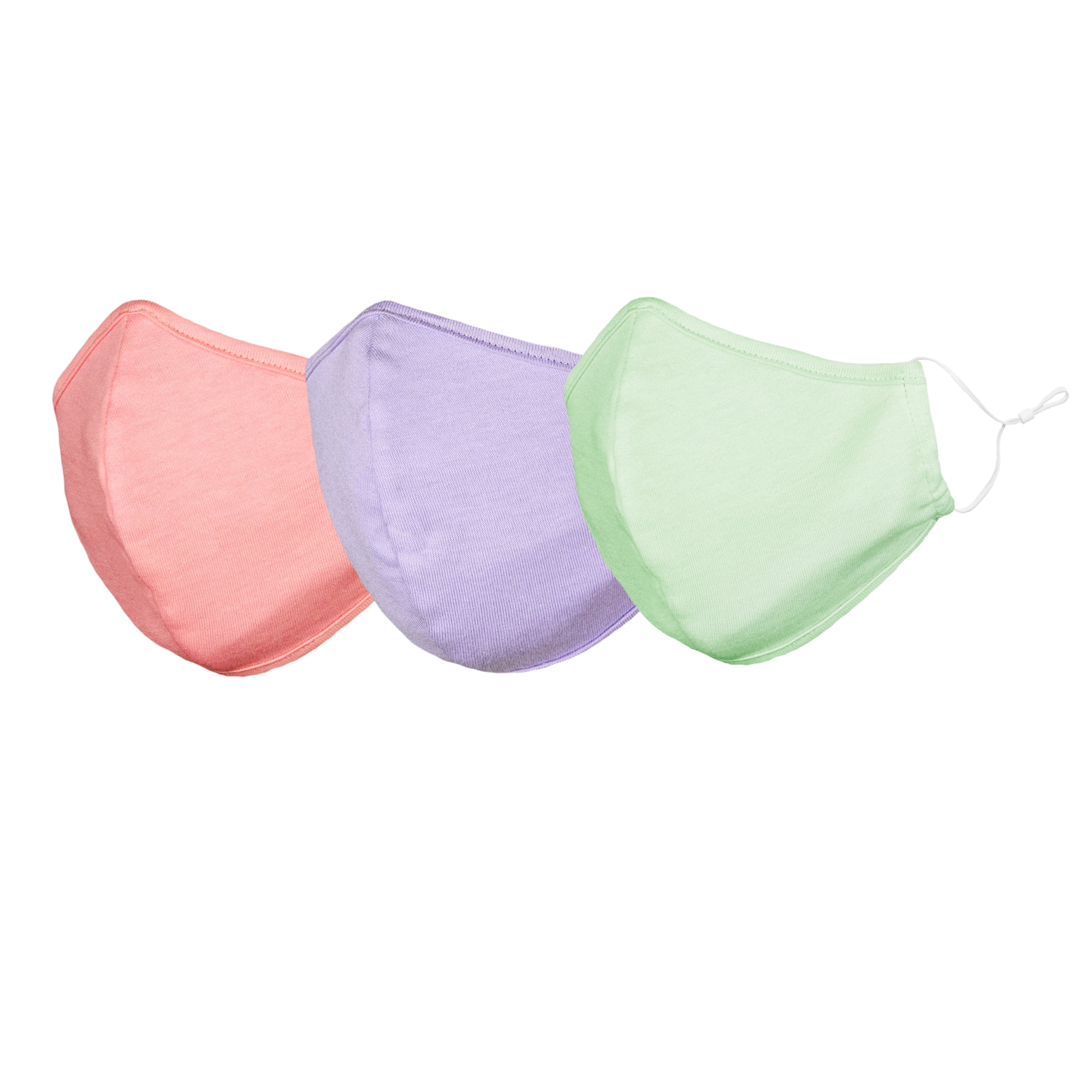 DALIX Cloth Face Mask Reuseable Washable in Assorted 3 Colors Made in ...