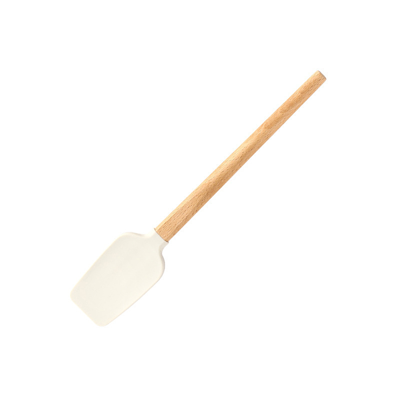 Waroomhouse Silicone Spatula Wooden Handle Heat Resistant Food Grade ...