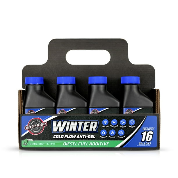 Opti-Lube Winter Formula Diesel Fuel Additive: 4oz 8 Pack Treats up to ...