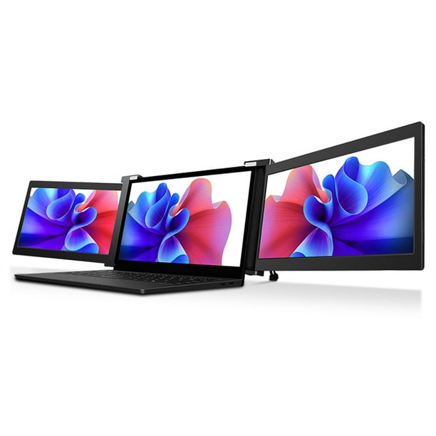 Pantalla portátil dual, monitor portátil de 13,3 pulgadas, monitor ...