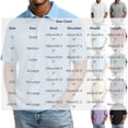 BangWanChi Mens Summer T-Shirts Men'S Solid-Color Short-Sleeved Button ...