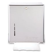San Jamar Mini C-Fold/Multifold Towel Dispenser, 11.13 x 3.88 x 7.88 ...