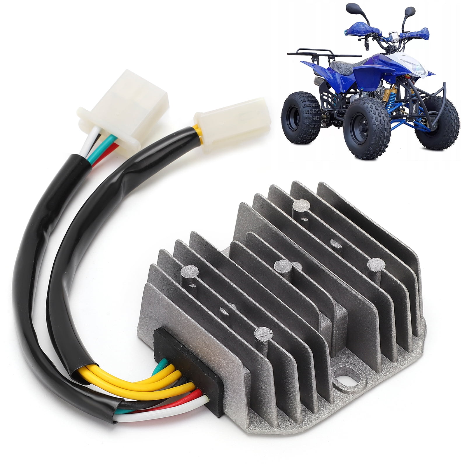 Voltage Regulator Rectifier, Easy To Install 7 Wires Dual-Plug ...