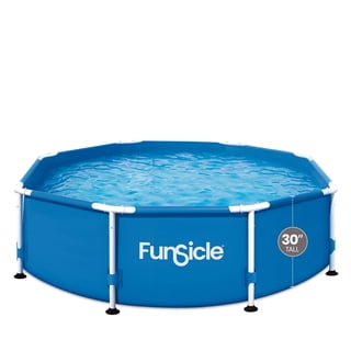 Funsicle 12ft x 36in Round QuickSet Designer Above Ground Pool, Dark ...