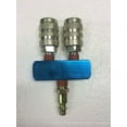 2 way Quick Connect 2 M Style Coupler Air Fitting Manifold with one ...
