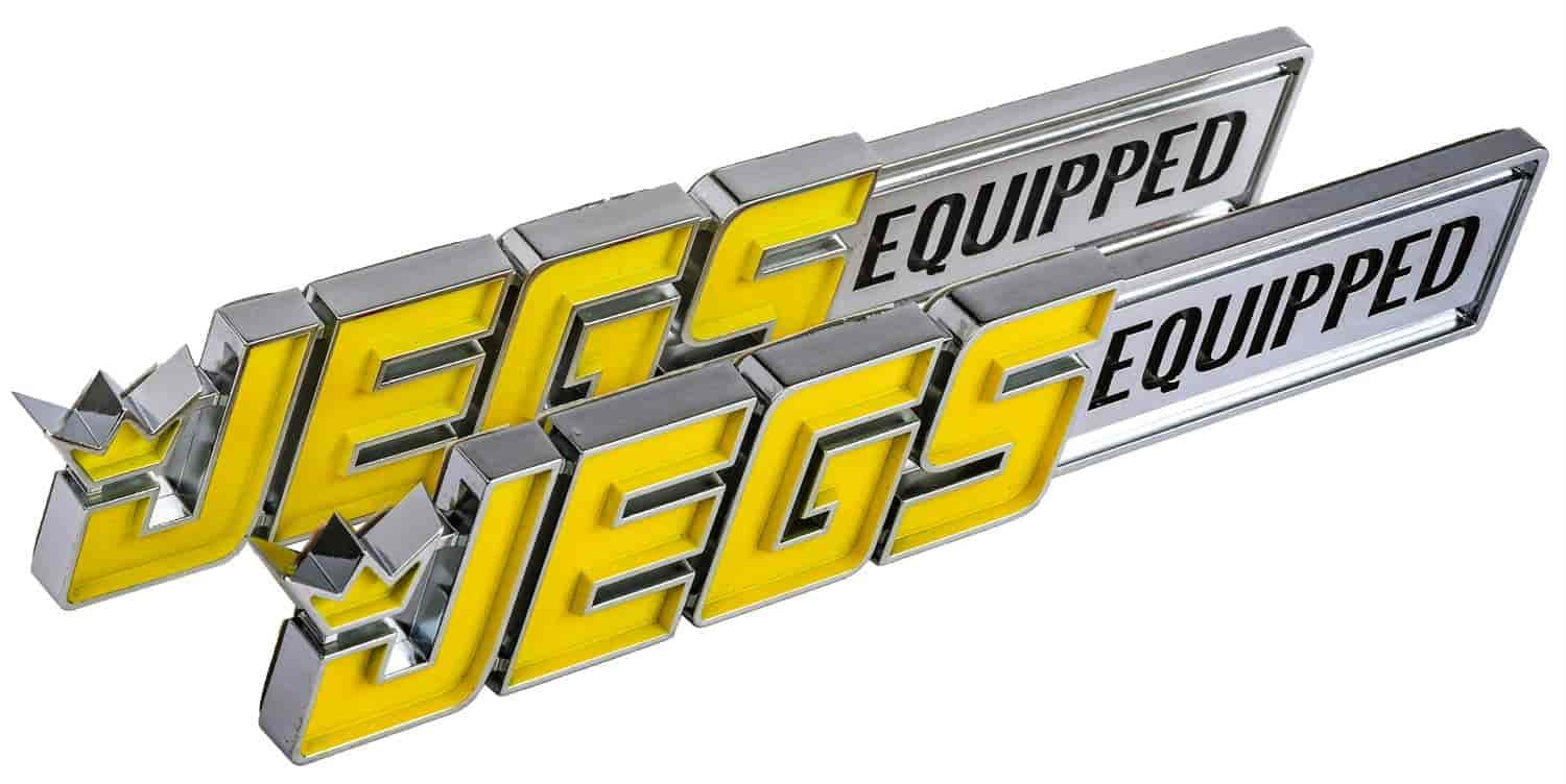 JEGS 1082 JEGS Equipped Emblem - Badge Size: 7/8 High x 5 Wide 2/pkg ...