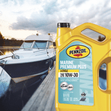 Pennzoil Marine Premium Plus Outboard 4-Cycle 10W-30 Boat Engine Oil, 1 ...