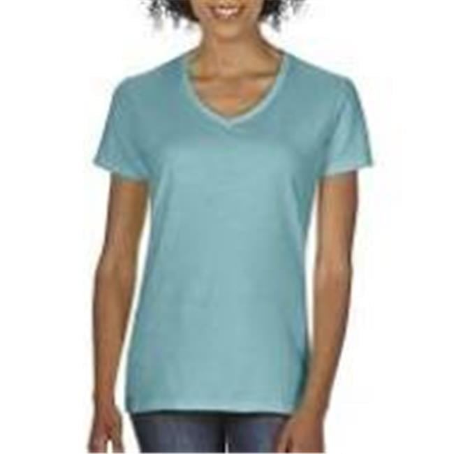 COMFORT COLORS - Comfort Colors 3199-Chalky Mint-L Womens V Neck Tee ...