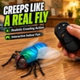 Tigozz RC Fly Toy Remote Control Crawling Insect Prank Toy with Glowing ...