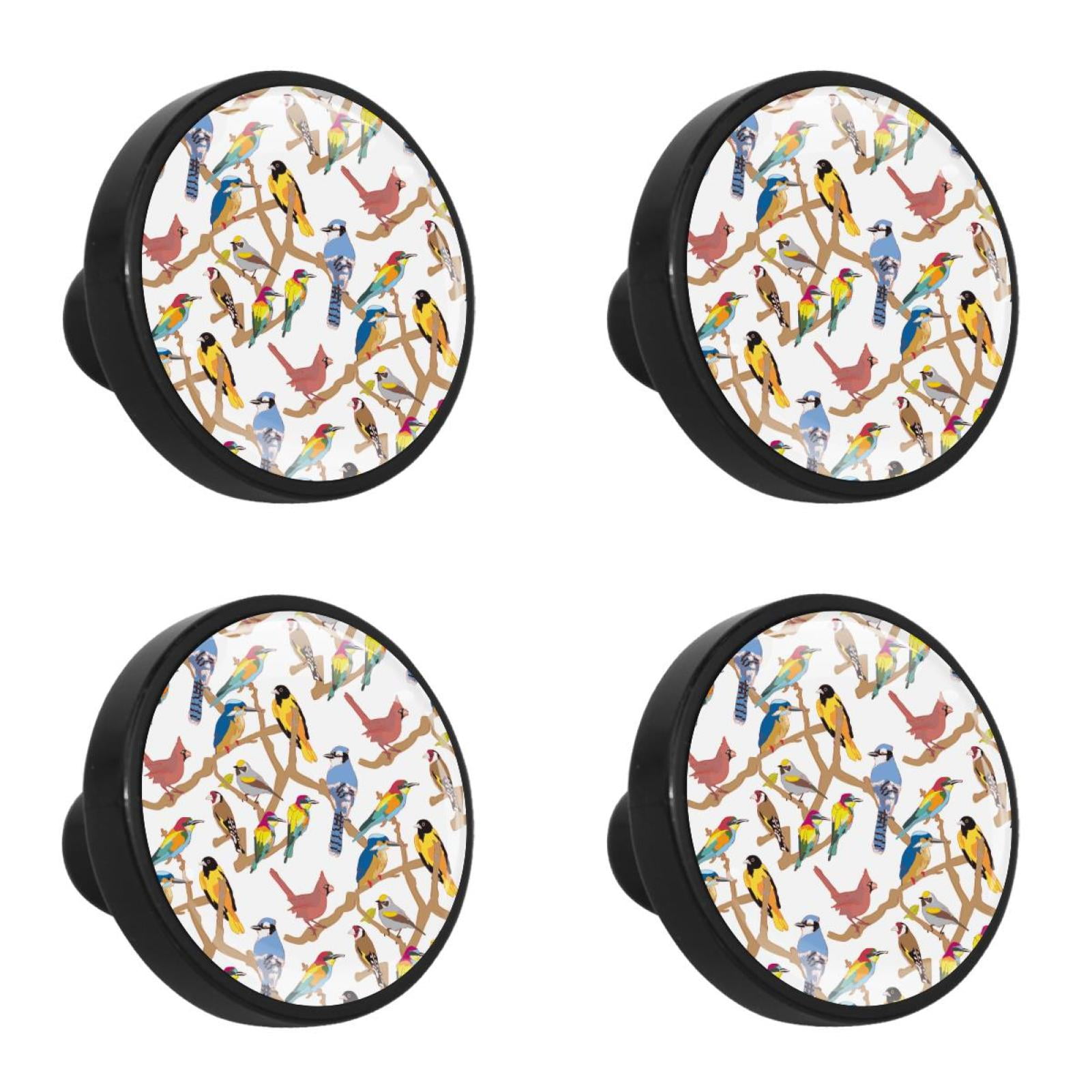 4 Pcs Bird Knobs for Kitchen Cabinet Cupboard Dresser Bookcase Drawer ...
