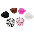 Yammee 5/10PCS Miniature Dolls Hat Tiny Toy Party Hat Mini Cowgirl Hat ...