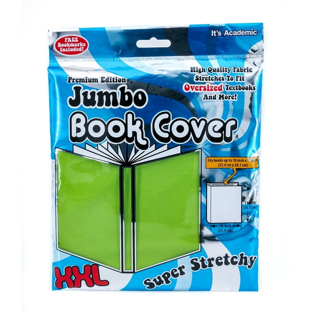 It's Academic Book Cover Jumbo XXL Premium Edition Super Stretchy (Lime ...