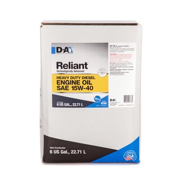 D-A LUBRICANT COMPANY 52006, Reliant Premium Diesel Engine Oil SAE 15W ...