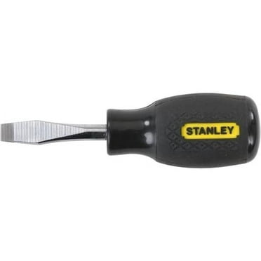 Stanley 4 Standard Slotted Screwdriver with Ergonomic Quad-Lobular ...