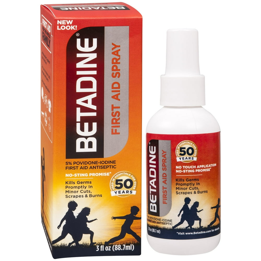 Betadine First Aid Spray - 3 oz, - Walmart.com - Walmart.com