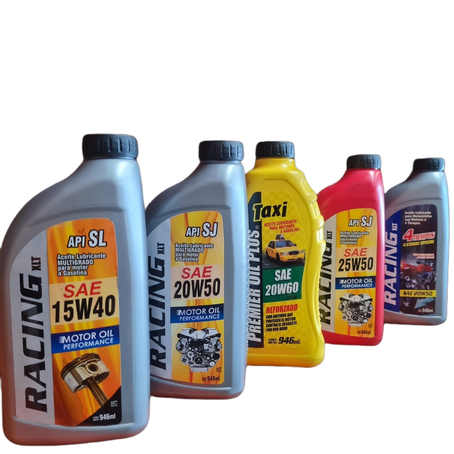 Aceite Multigrado 20W50 RACING Aceite 25w50 Alto Kilometraje 1 Litro ...