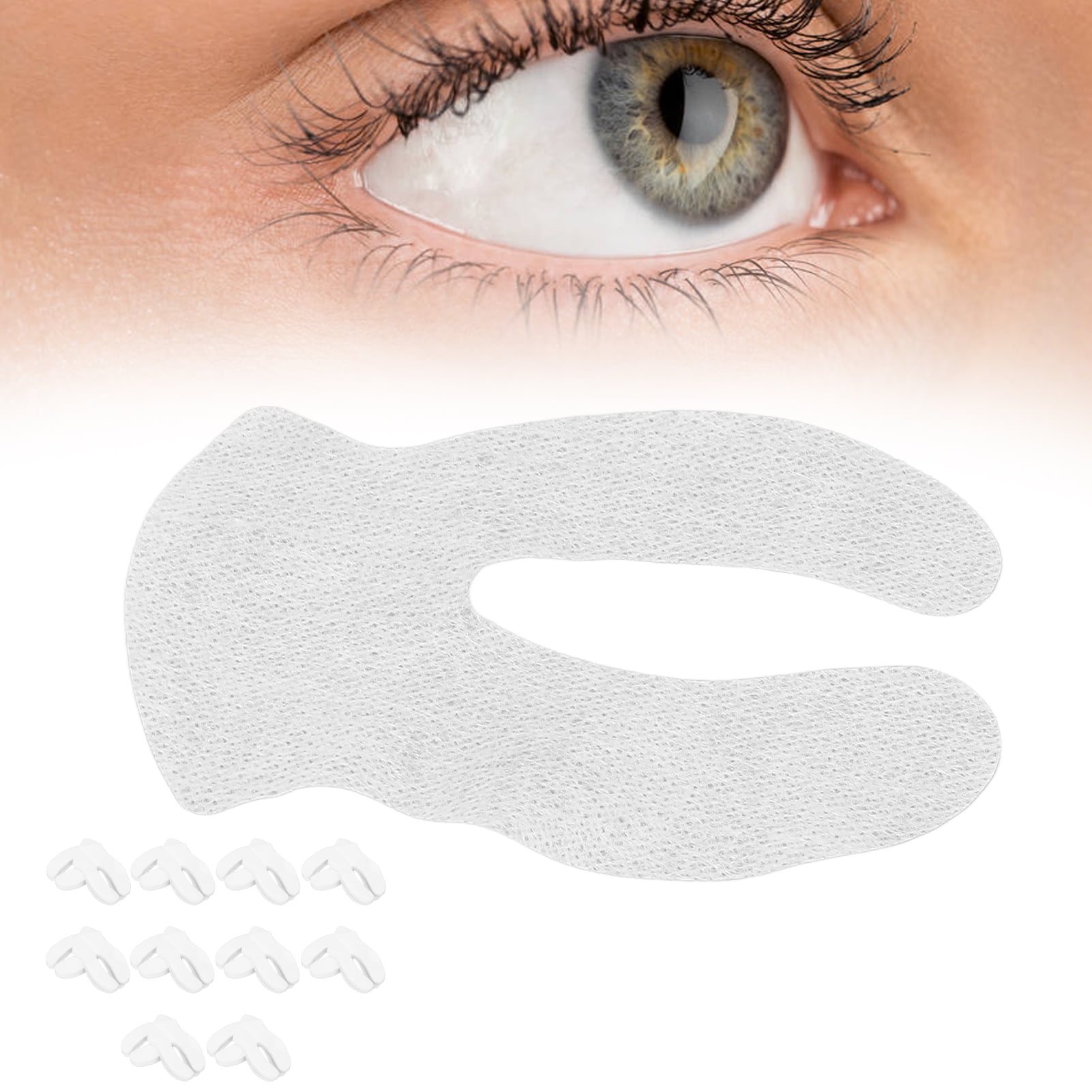 Garosa 1000pcs Disposable Eye Paper Silk Fabric U Shape Fit Eye Skin ...