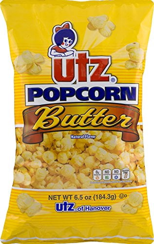 Utz Quality Foods Butter Popcorn 6.5 oz. Bag (4 Bags) - Walmart.com ...