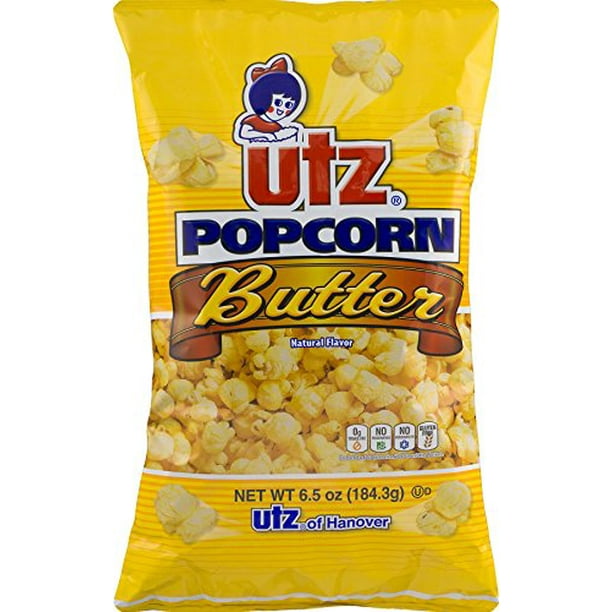 Utz Quality Foods Butter Popcorn 6.5 oz. Bag (4 Bags) - Walmart.com ...