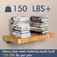 6 Pack Floating Shelf Brackets, 6 Inch Heavy Duty Industrial Shelf ...