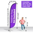 13 Feet Tall Swooper Flag Pole Kit with Rotating Ground Spike - Banner ...