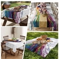 Colorful Soccer Ball Table Cloth 60x60in, Waterproof Square Tablecloth ...
