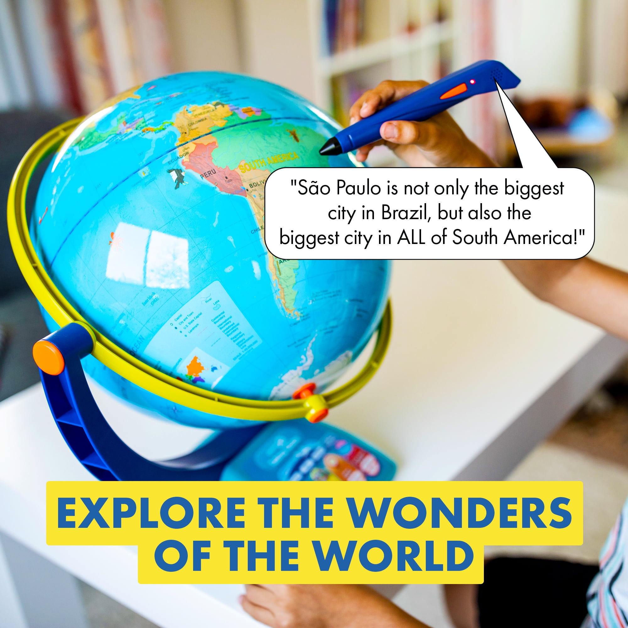 Educational Insights Interactive Globe Toy with Talking Pen, Learning ...