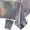 NiHome 4-Pack Iridescent Tablecloths, 54.8x109.6in, Party/Wedding ...