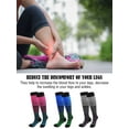 BadPiggies 3 Pairs Plus Size Compression Socks for Women and Men 20-30 ...