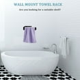 BESTYASH 1Pc Black Acrylic Towel Rod Wall Mounted No Drill Towel Rack ...
