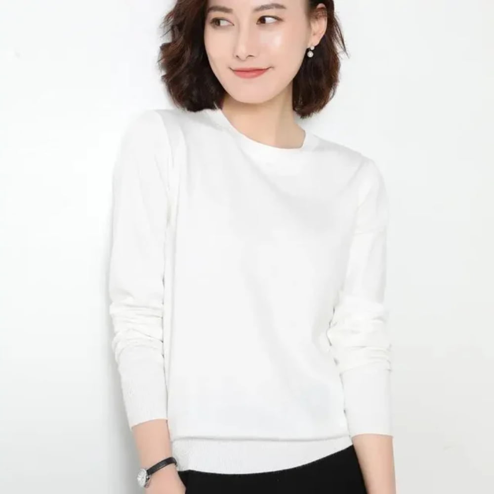 Click here for Lngoor Women Sweater 2024 O-Neck Long Sleeve Autum... prices