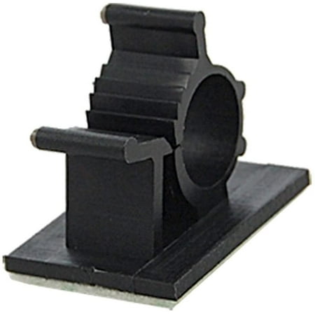 25 Pcs Black Adhesive Backed Nylon Wire Adjustable Cable Clips Clamps ...