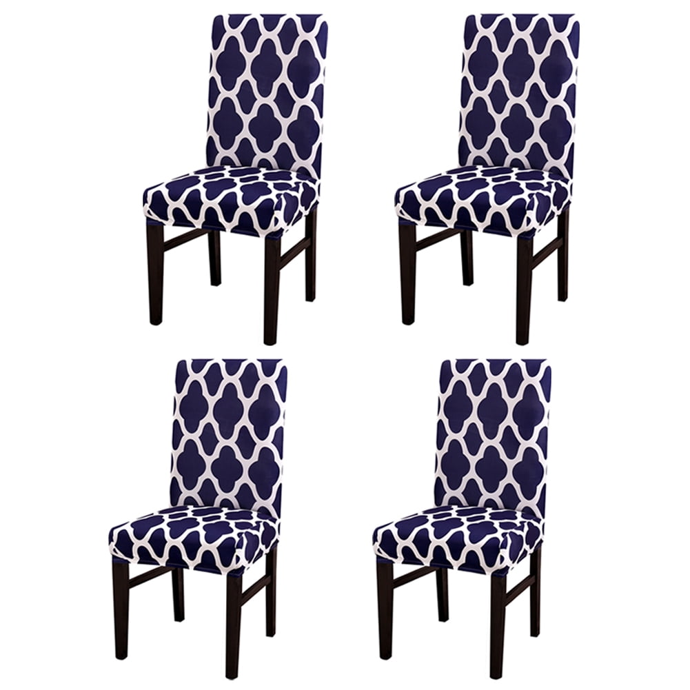 SHANNA 4 Pack Universal Dining Room Chair Covers , Stretch Chair ...