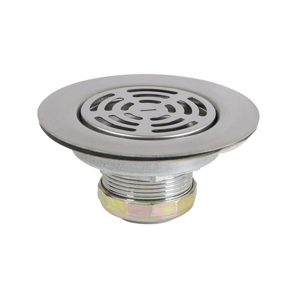 Everflow Flat Stainless Steel RV Mobile Shower Strainer - Drain ...
