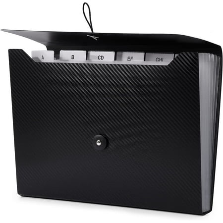 LuoHeng Black File Manager, Folder, Extended Folder, 7 Pocket File ...