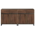 Modern TV Stand for TVs up to 70 inch Walnut - Walmart.com