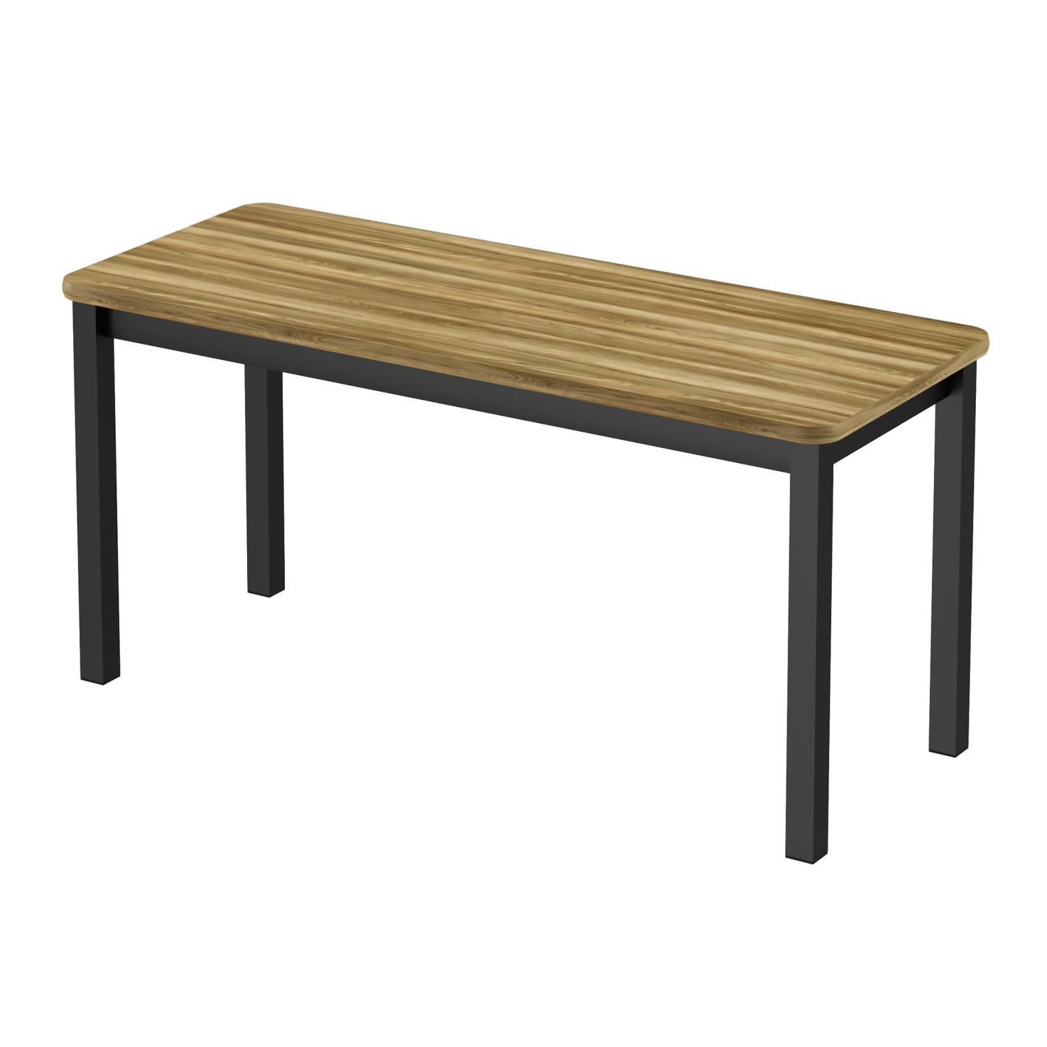 Correll Library Table With Colonial Hickory Finish LR2448-53-09-53 ...