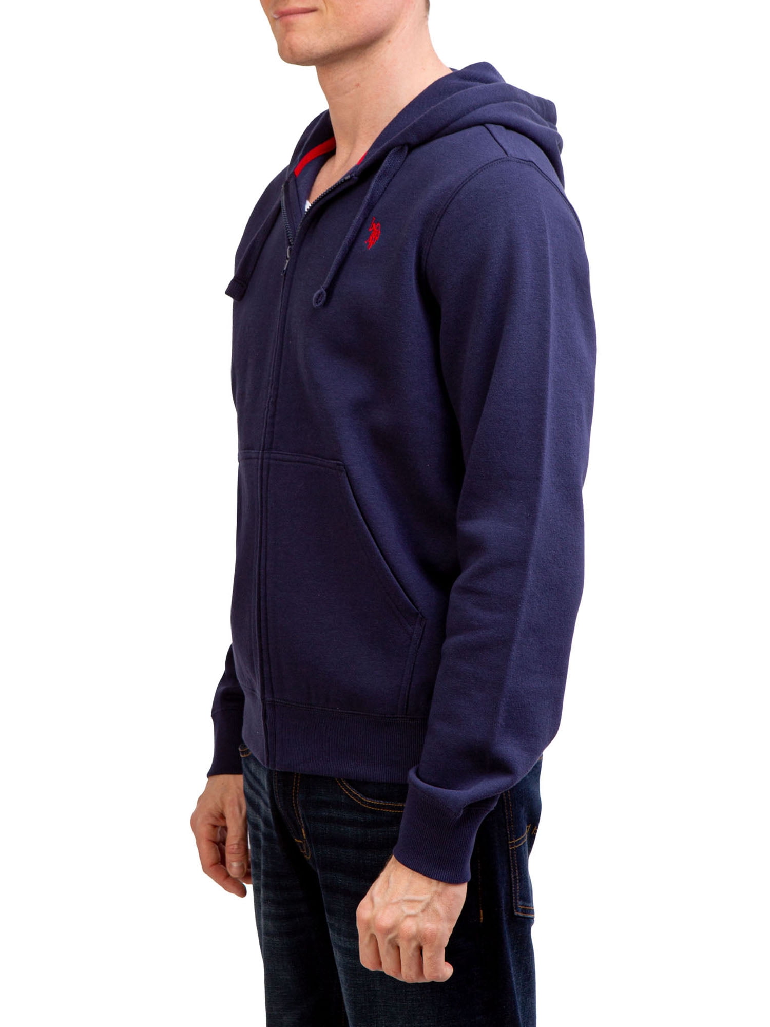 Us Polo Assn Mens Fleece Full Zip Fleece Hoodie 7142