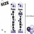 LASKYER Happy 85th Birthday Purple Door Banner - Cheers to 85 Years Old Birthday Front Door ...