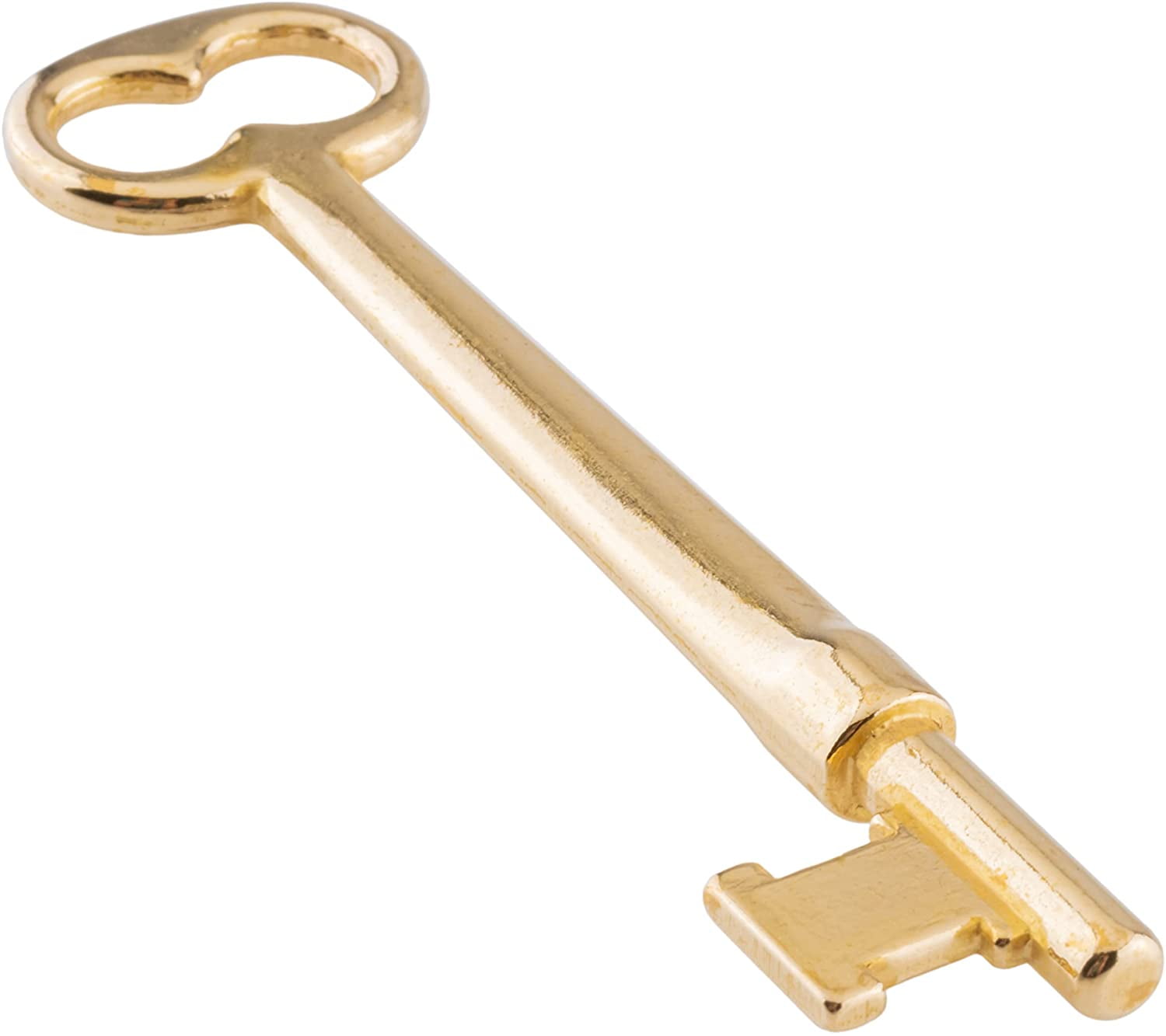 Buy Solid Brass Skeleton Key w/Double Notched Bit - for House Doors ...