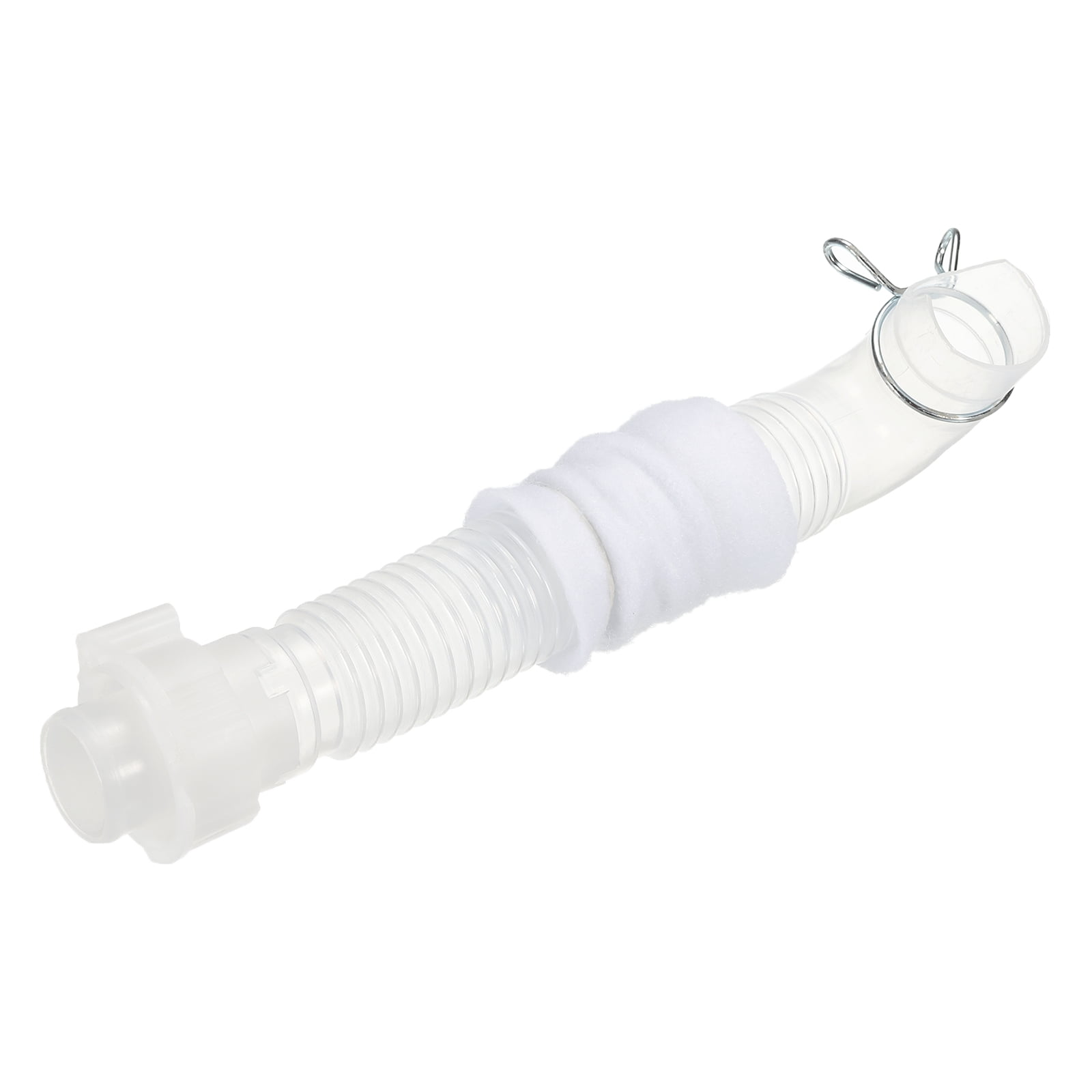 Uxcell Clear Washing Machine Drain Pipe 0.9Ft PVC Drain Hose Corrugated ...